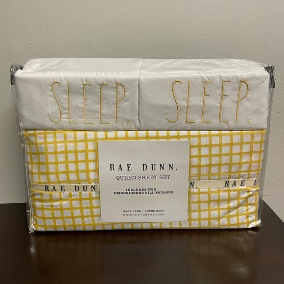 Rae Dunn | Bedding | Nwt Rae Dunn Sleep Queen Sheet Set | Poshmark